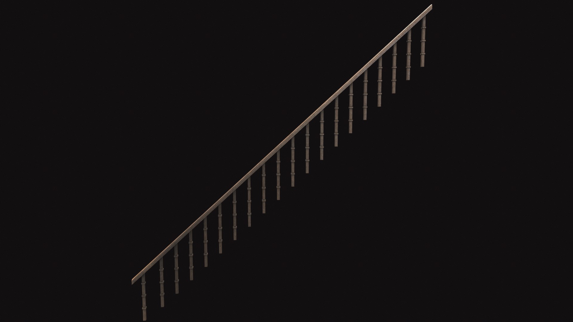 3D Model Medieval Stairs Railing - TurboSquid 2322045