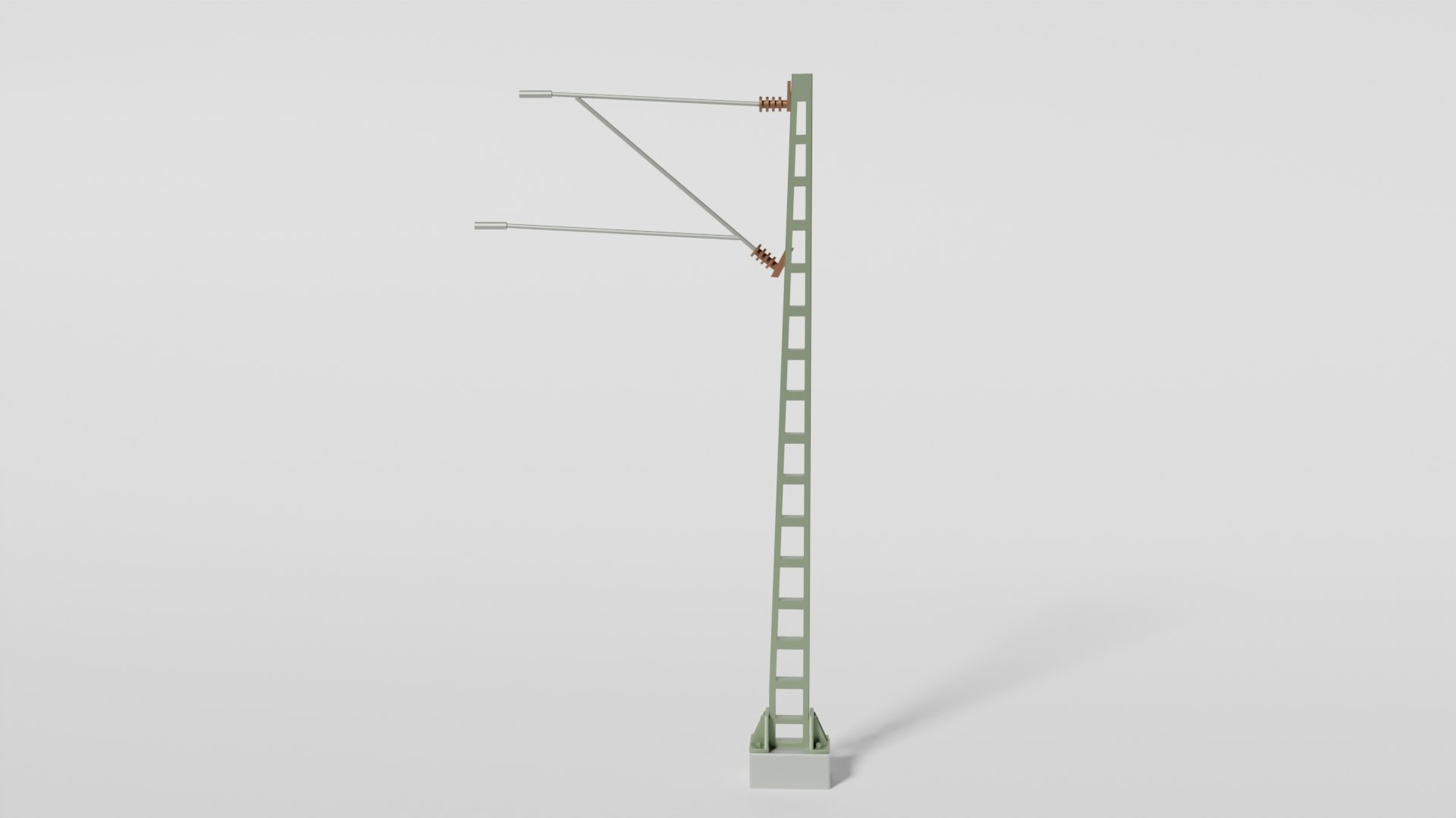 3D Model Standard Overhead Line Mast - TurboSquid 2042800