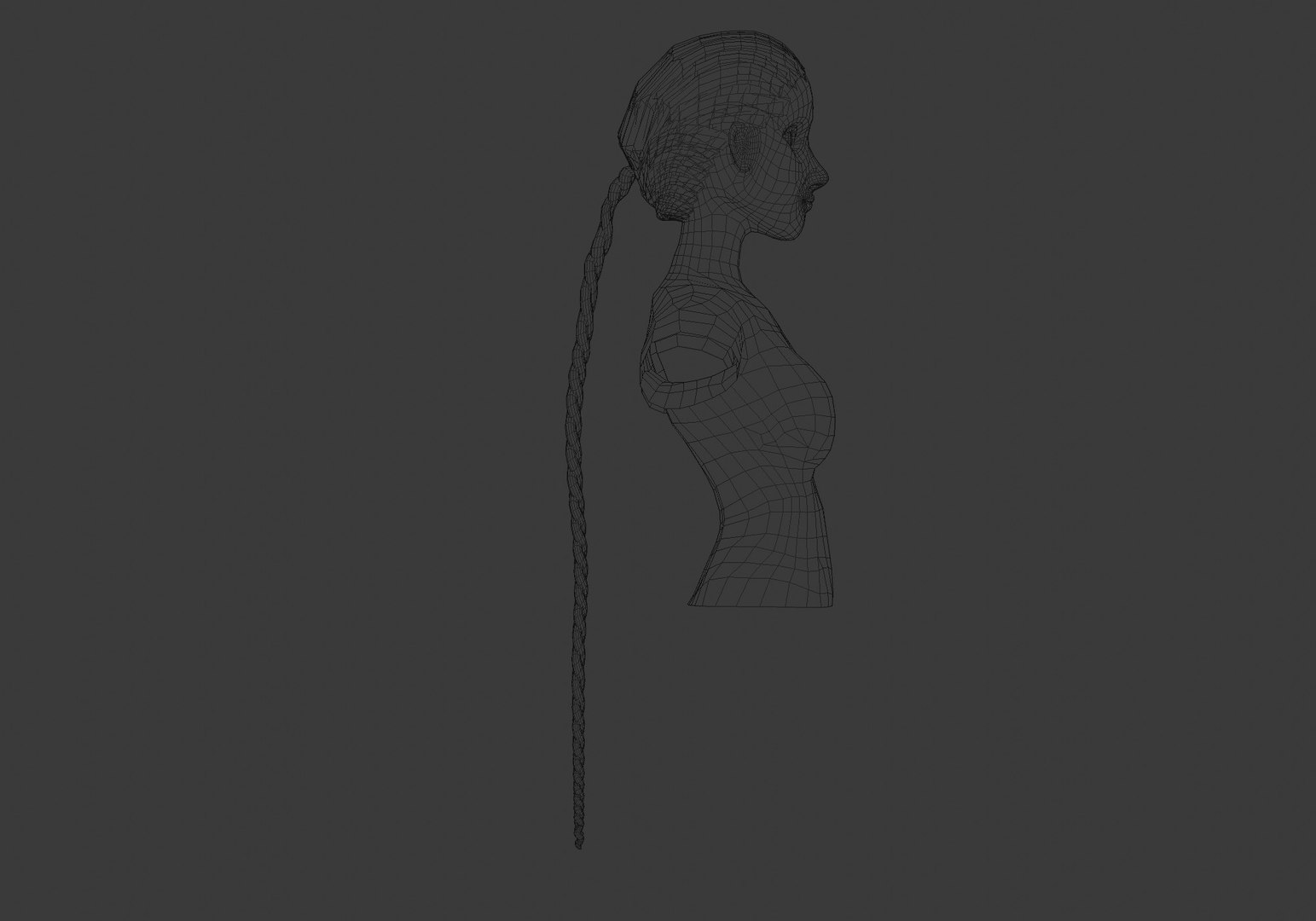3D Braid Female Hairstyle - TurboSquid 1944445