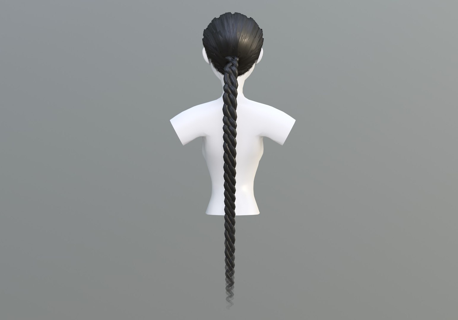 3D Braid Female Hairstyle - TurboSquid 1944445