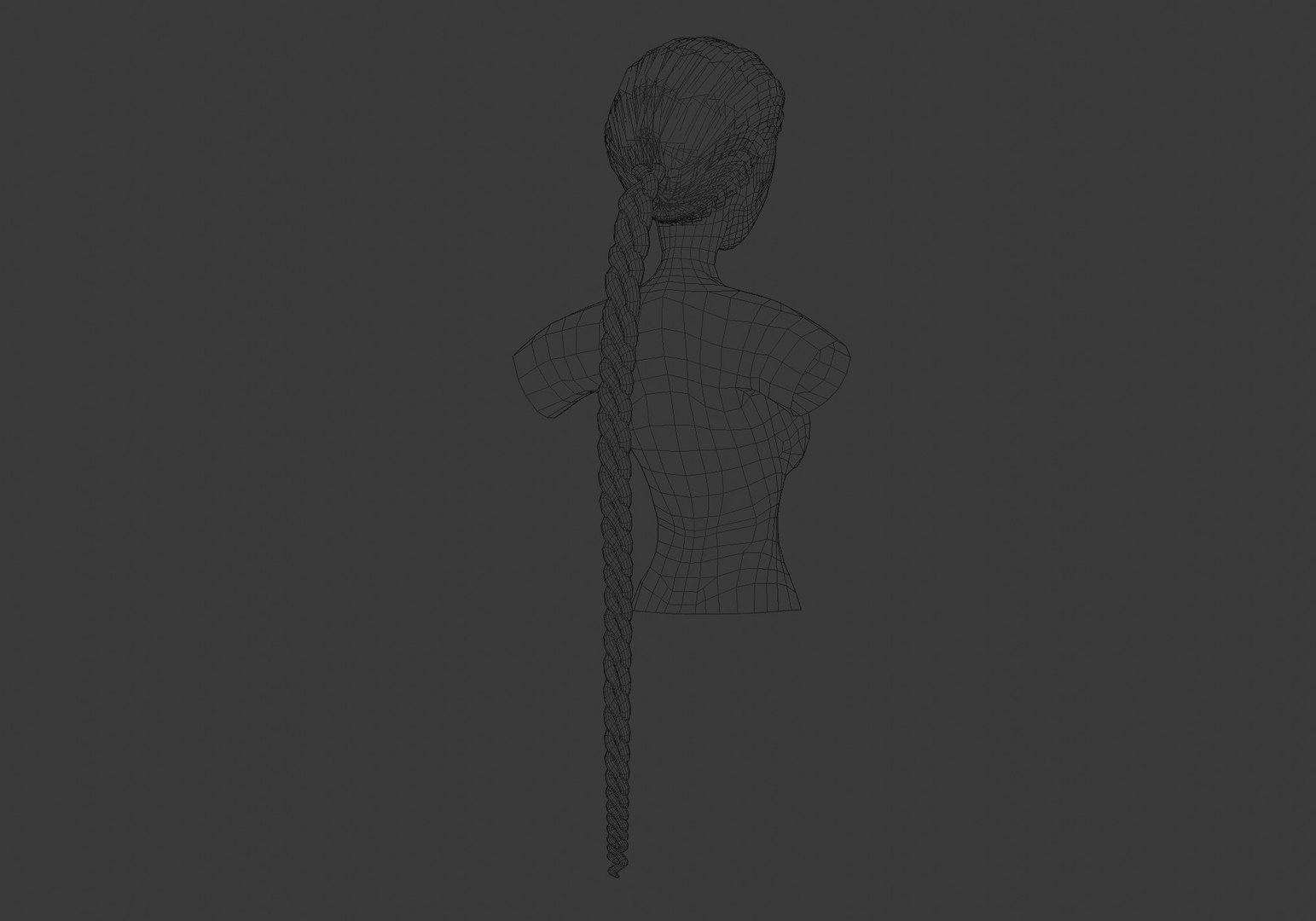 3D Braid Female Hairstyle - TurboSquid 1944445