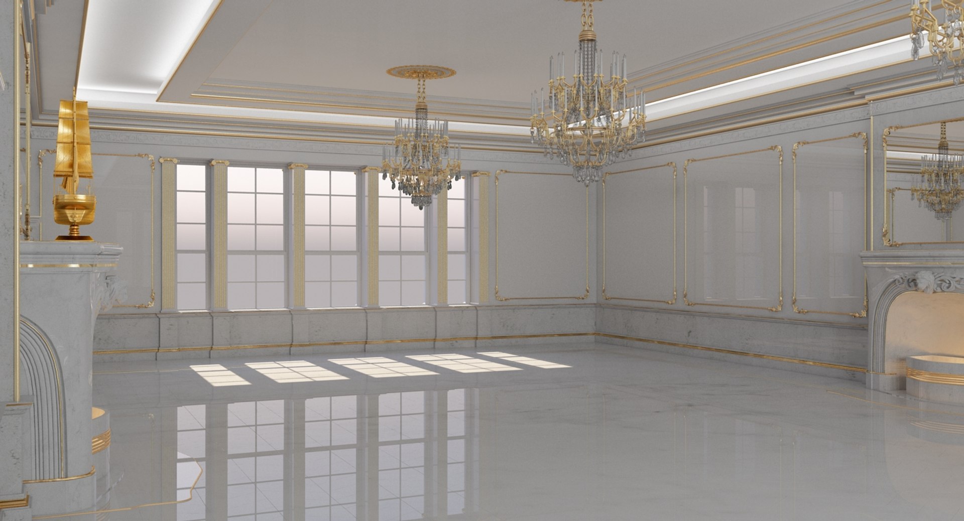 Classical Interior 3D Model - TurboSquid 1199658