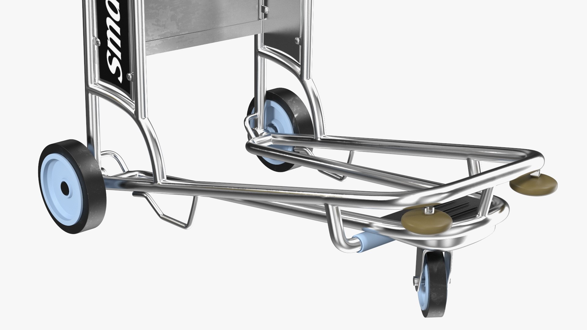 3D model Smartecarte Airport Cart Management Unit with Carts ...