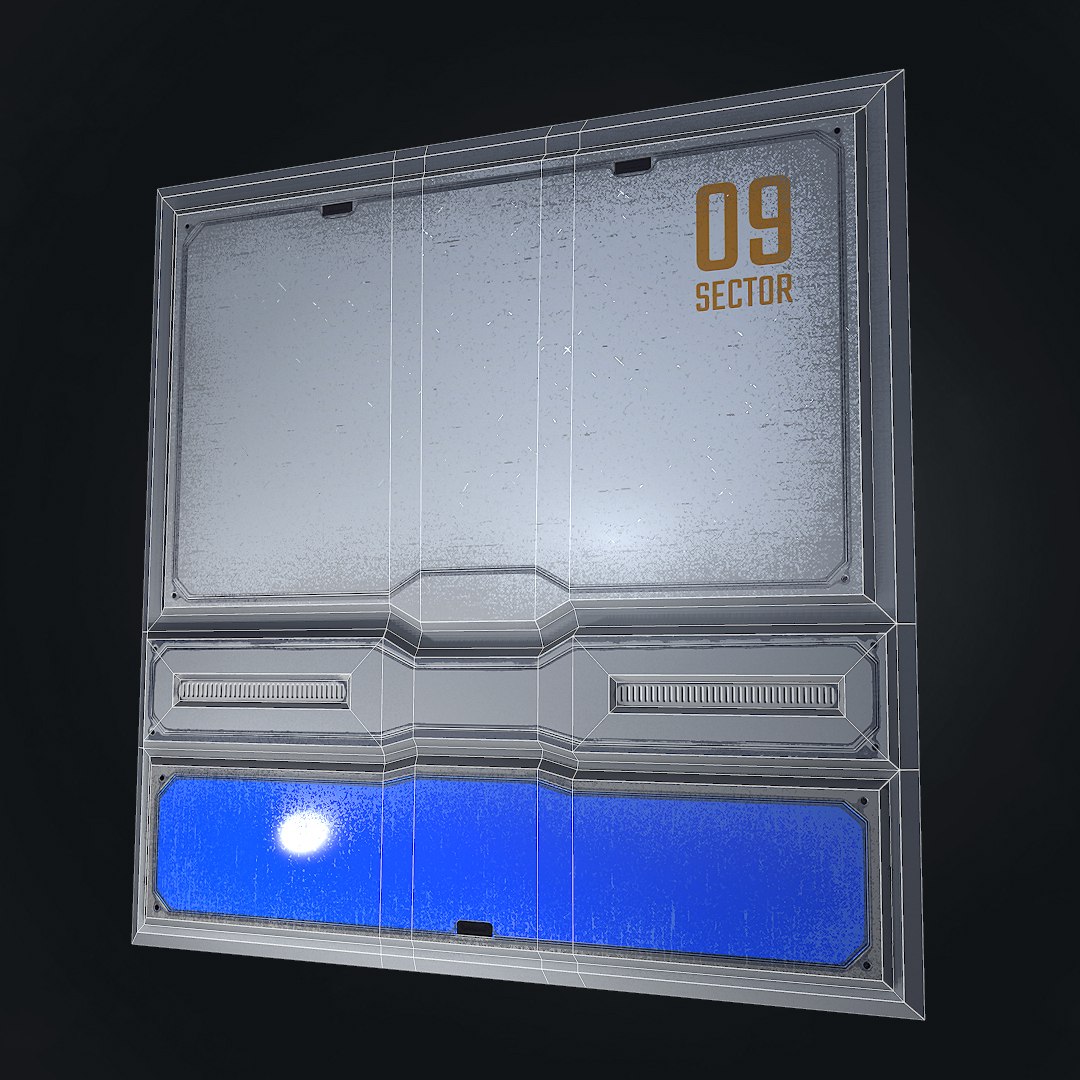 Low-poly Sci-fi Panel - 3D Model - TurboSquid 1165360