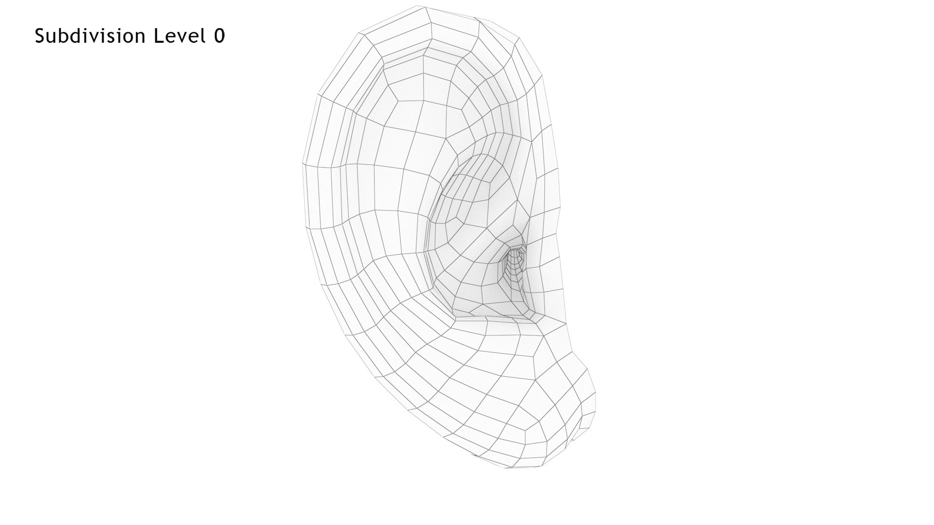 3D Human Right Ear Realistic V01 - TurboSquid 2382625