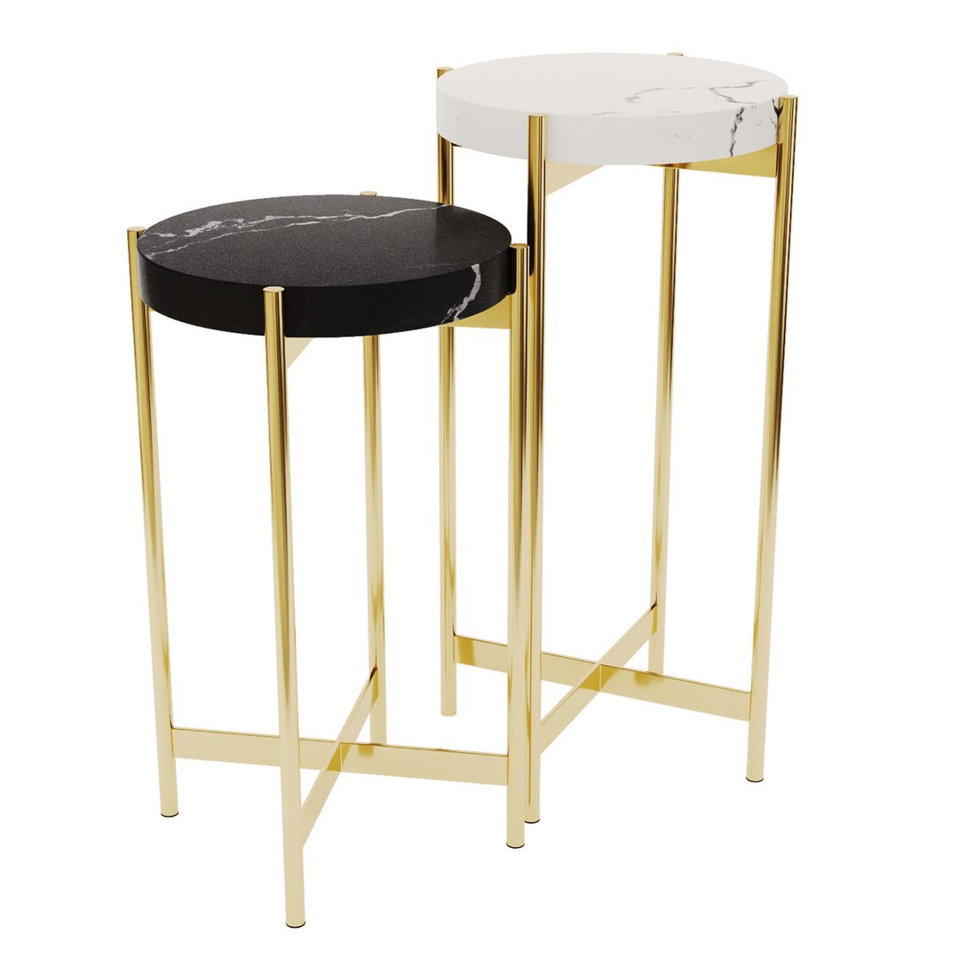 Side Tables Set 02 3D Model - TurboSquid 1927784