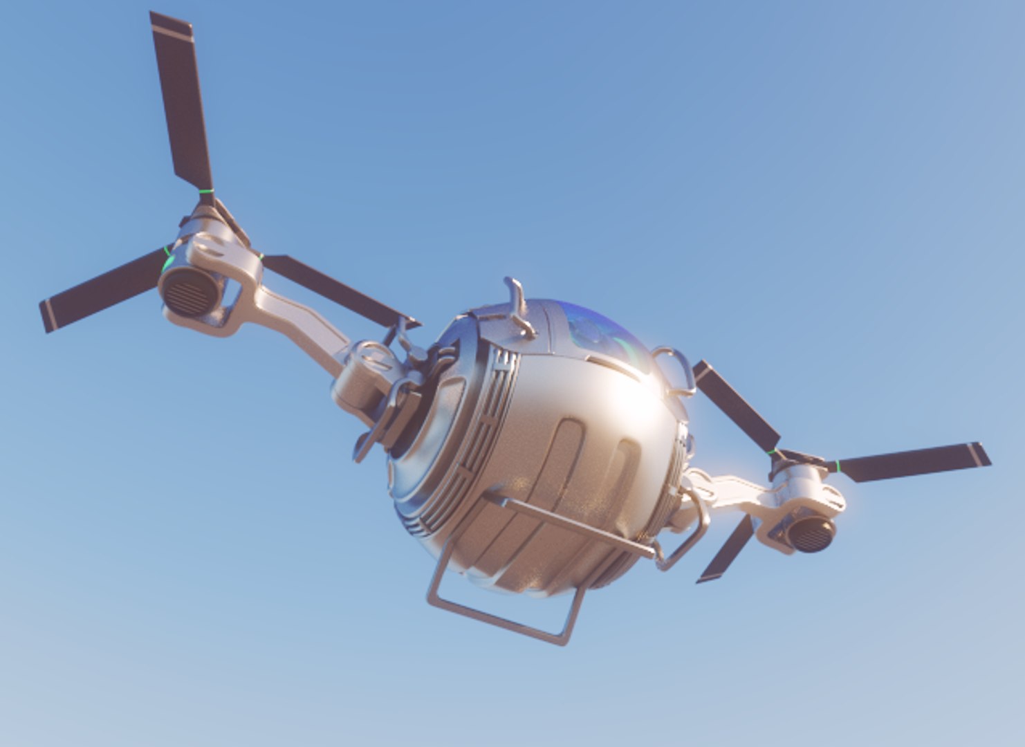 Futuristic Cargo Drone Modelled Model - TurboSquid 1182475