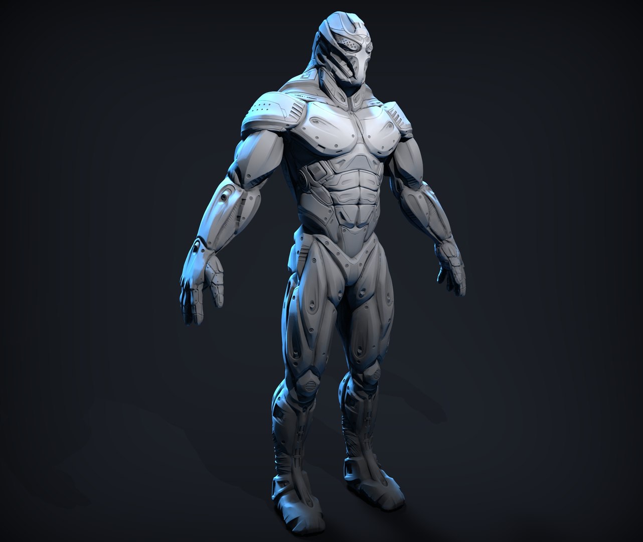 Sci-fi Male Character Obj