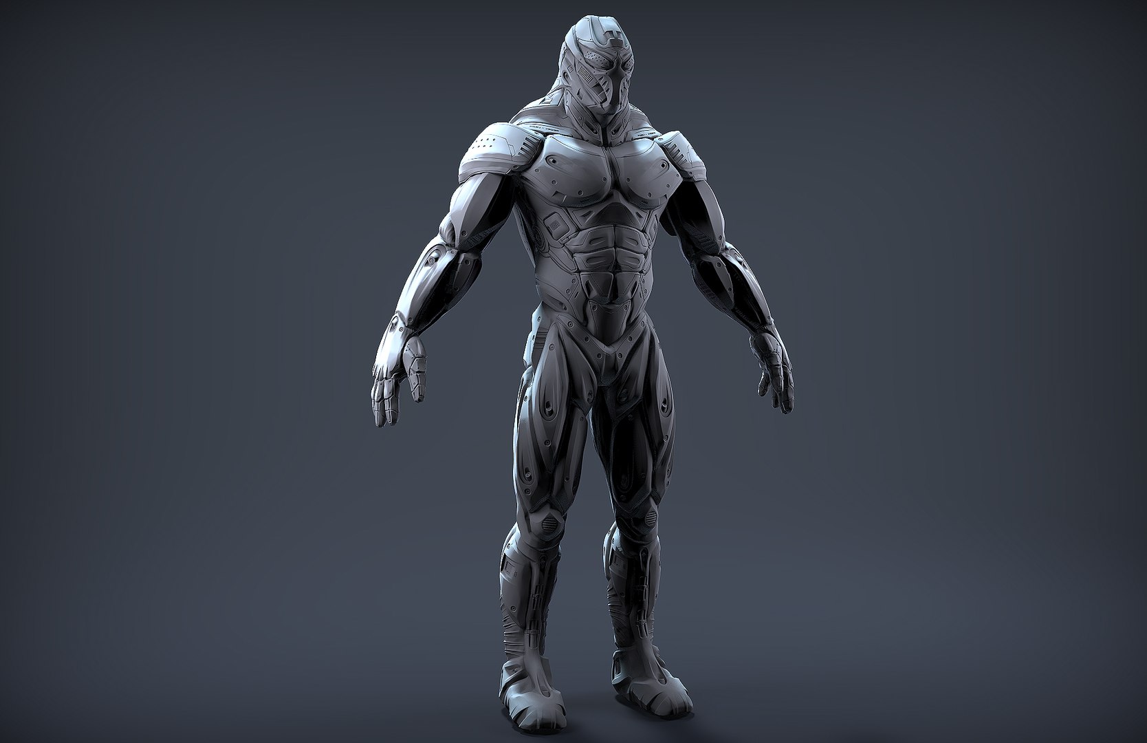 Sci-fi Male Character Obj