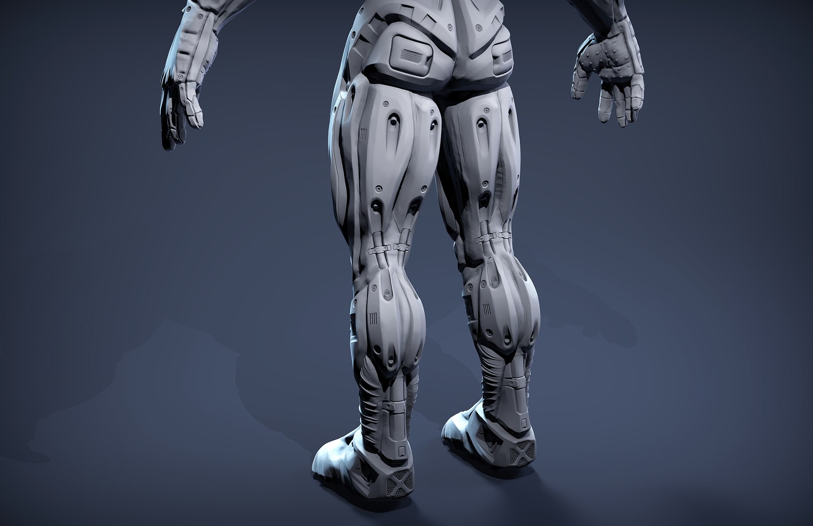 Sci-fi Male Character Obj