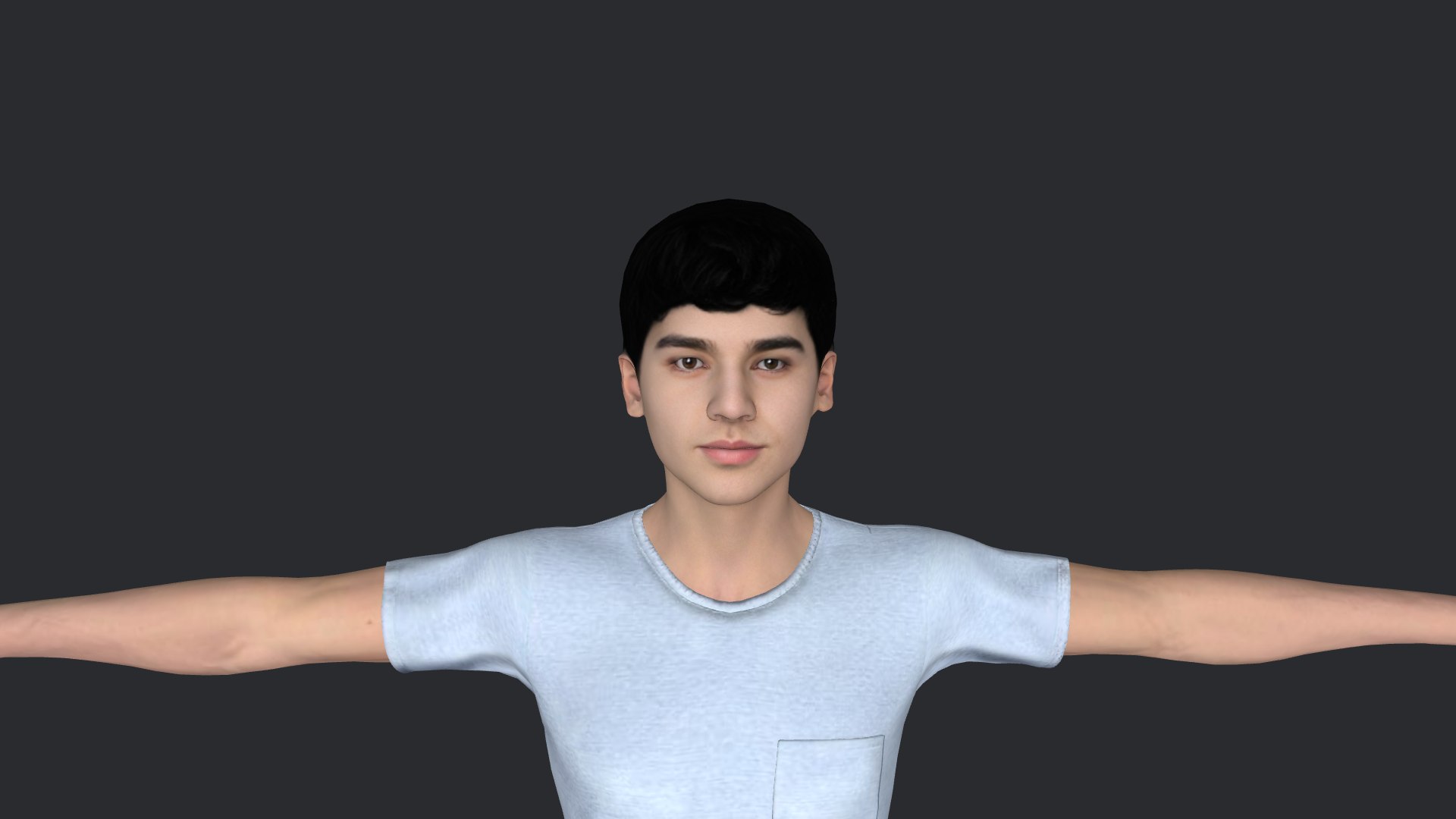 Ben J Pierce Hyper Realistic Full Body Fully Rigged 3D Character Model ...