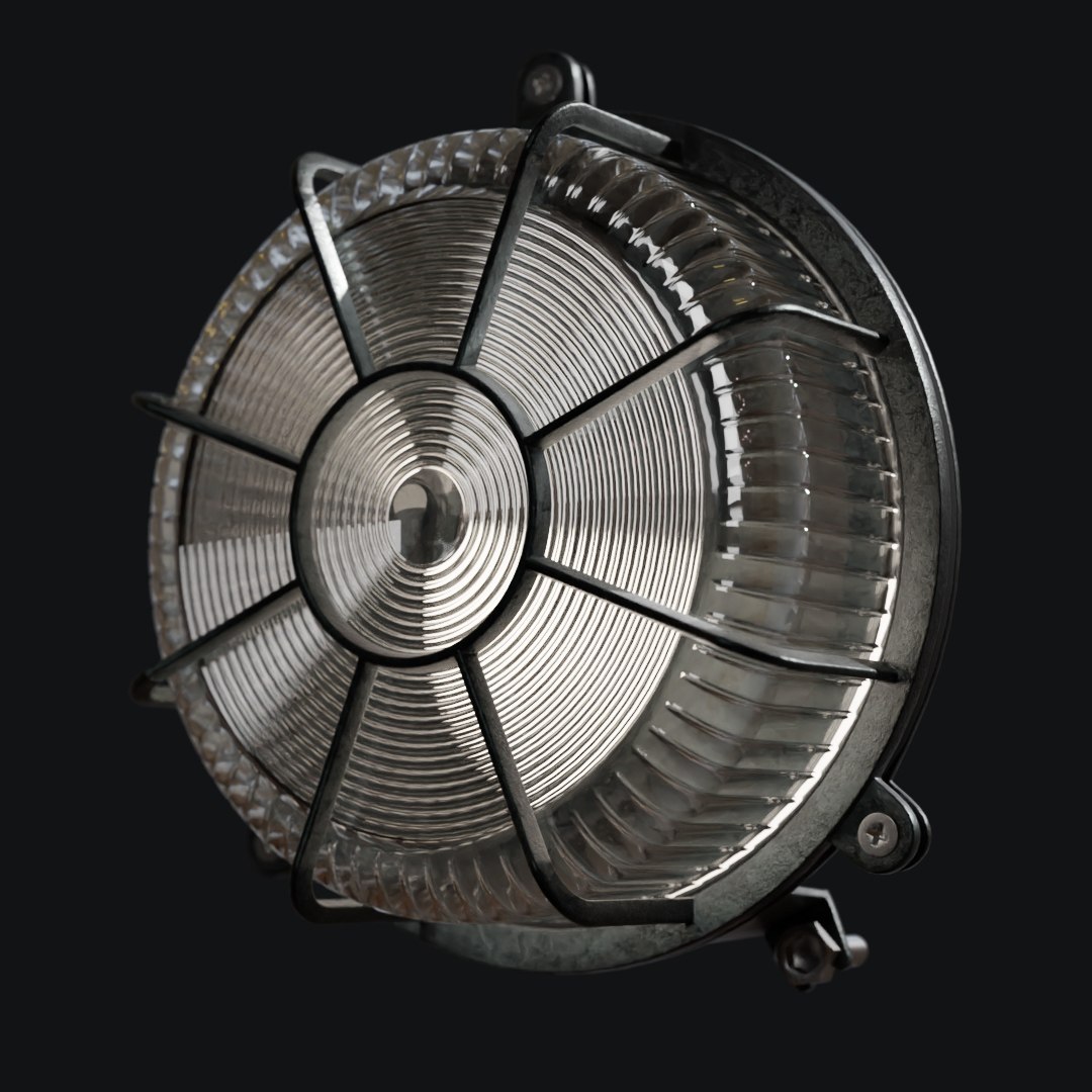 Bulkhead Industrial Light 3D Model - TurboSquid 2054875