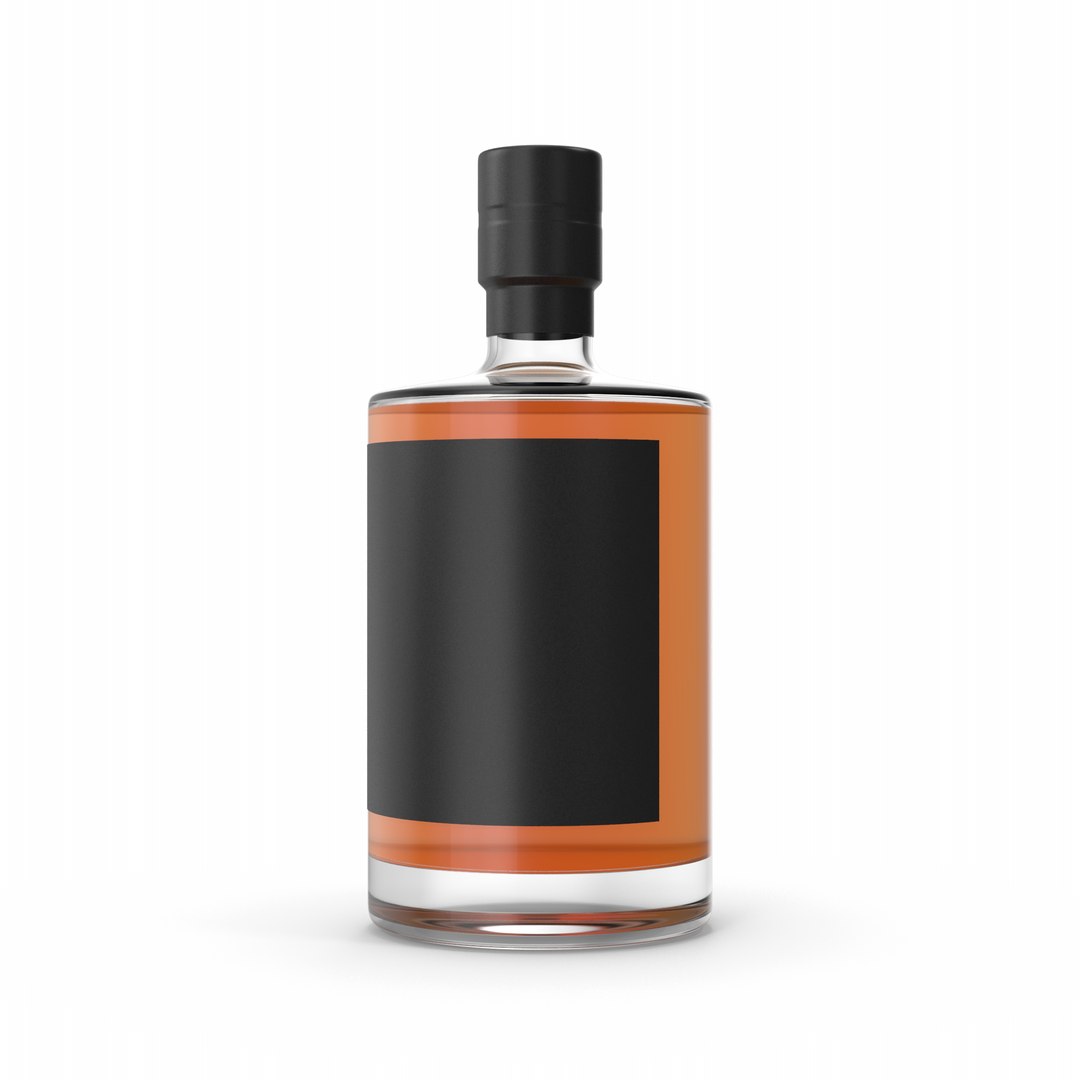 Whisky Glass Bottle 3D Model - TurboSquid 2173537