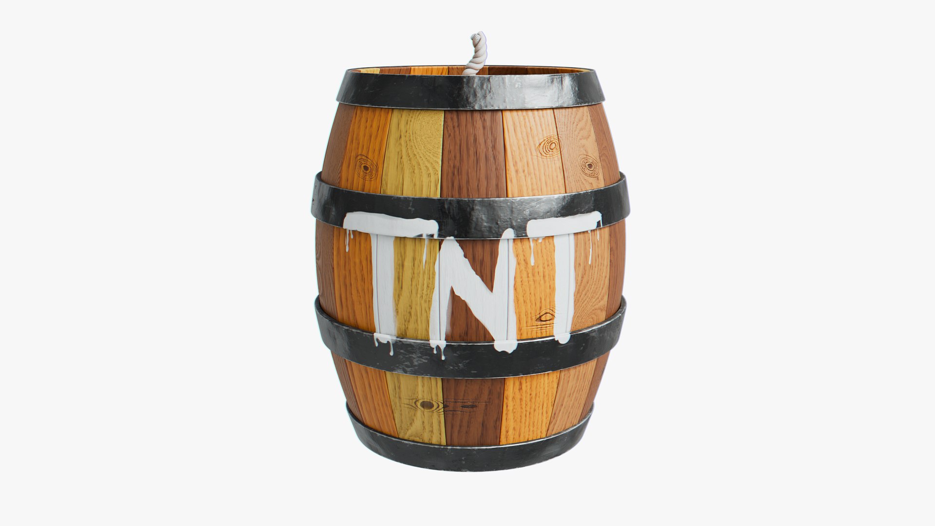 3D Donkey Kong TNT Barrel Model - TurboSquid 2358109