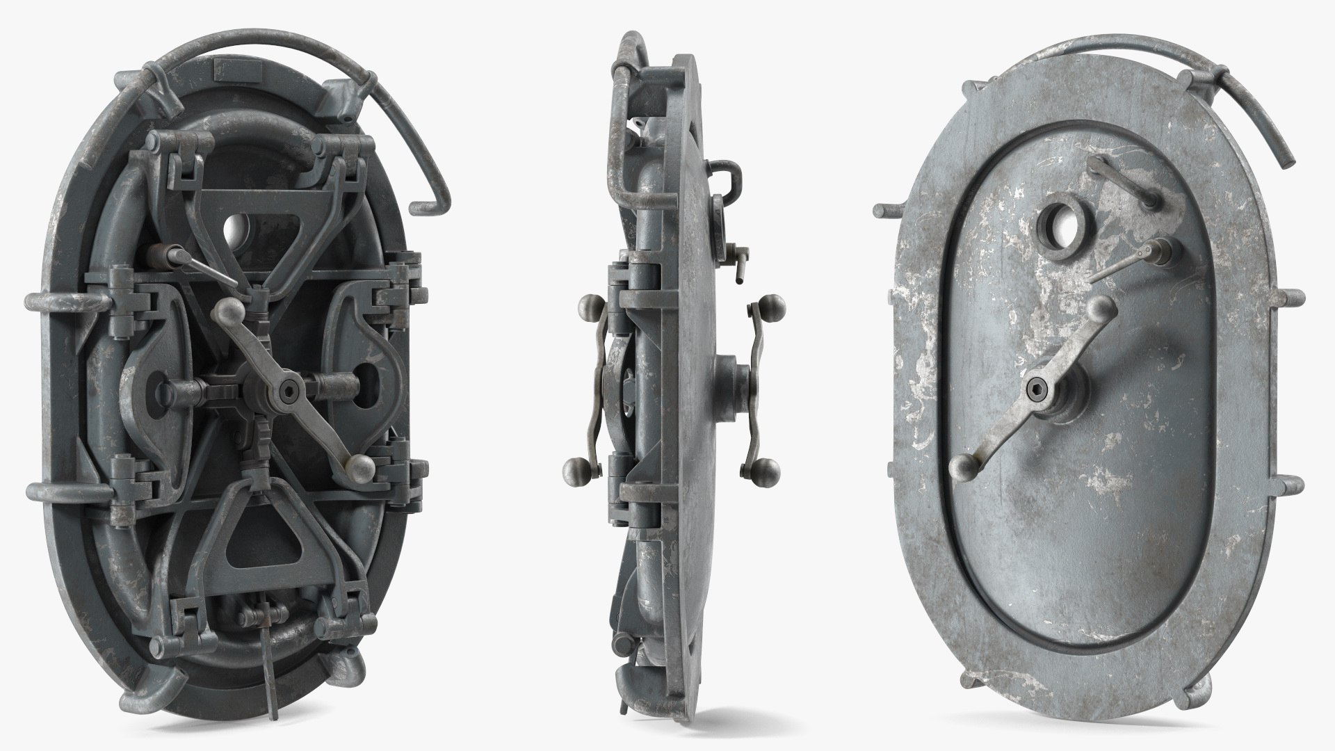 Used Submarine Oval Hatch With Glass Port 3D Model - TurboSquid 2395940