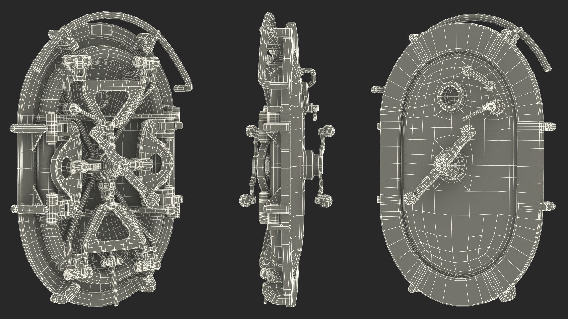 Used Submarine Oval Hatch With Glass Port 3D Model - TurboSquid 2395940