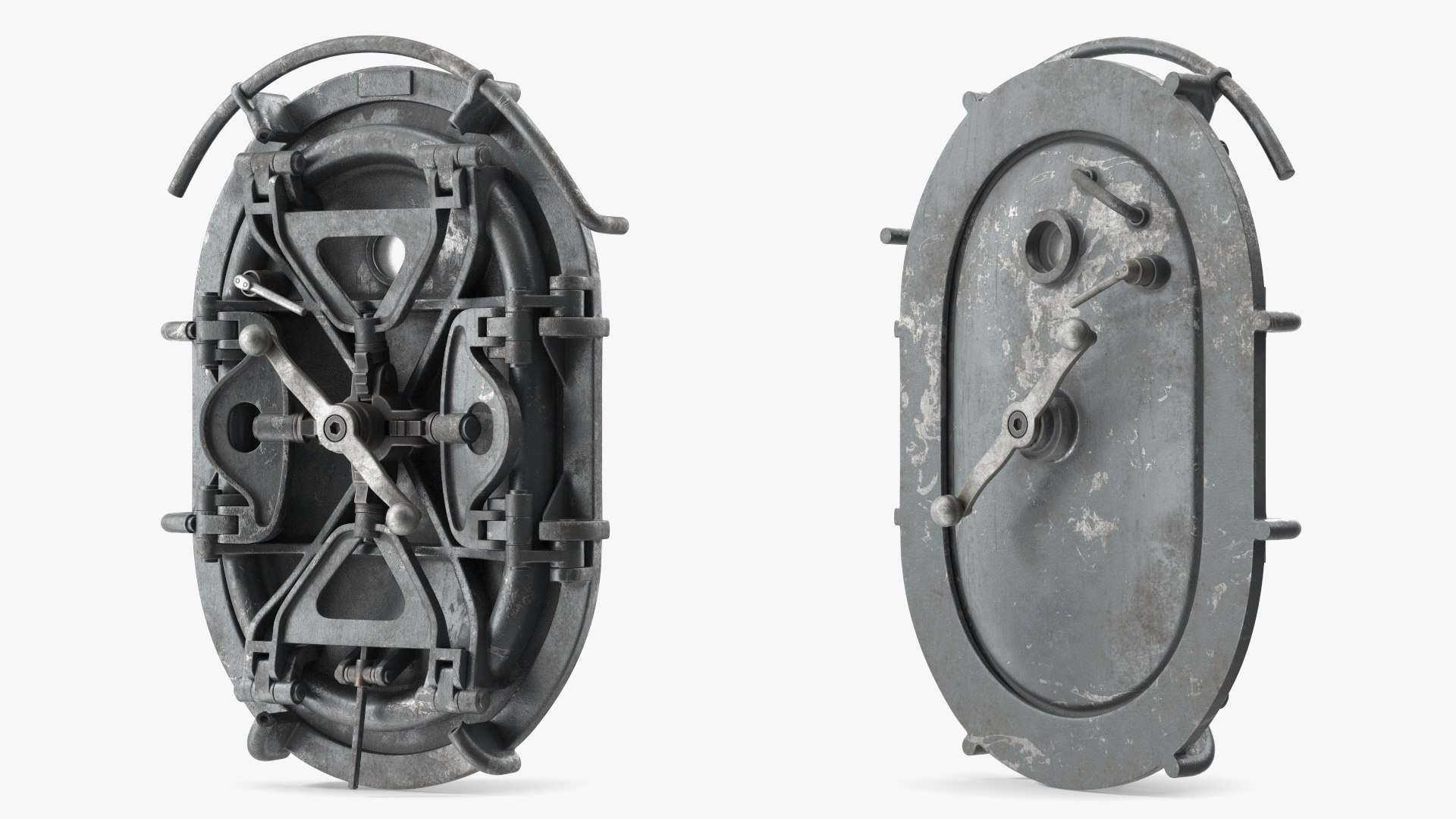 Used Submarine Oval Hatch With Glass Port 3D Model - TurboSquid 2395940