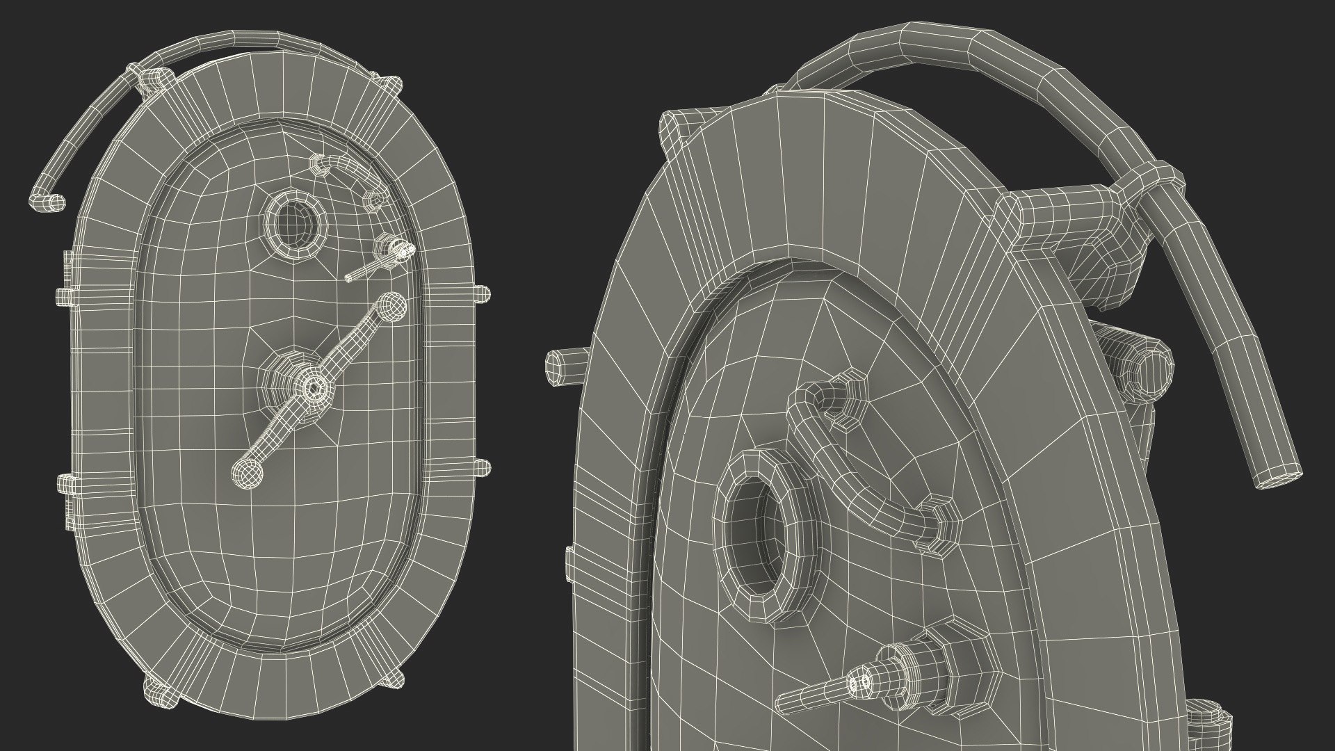 Used Submarine Oval Hatch With Glass Port 3D Model - TurboSquid 2395940