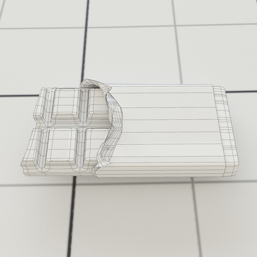 Chocolate Bar Model - TurboSquid 1204017