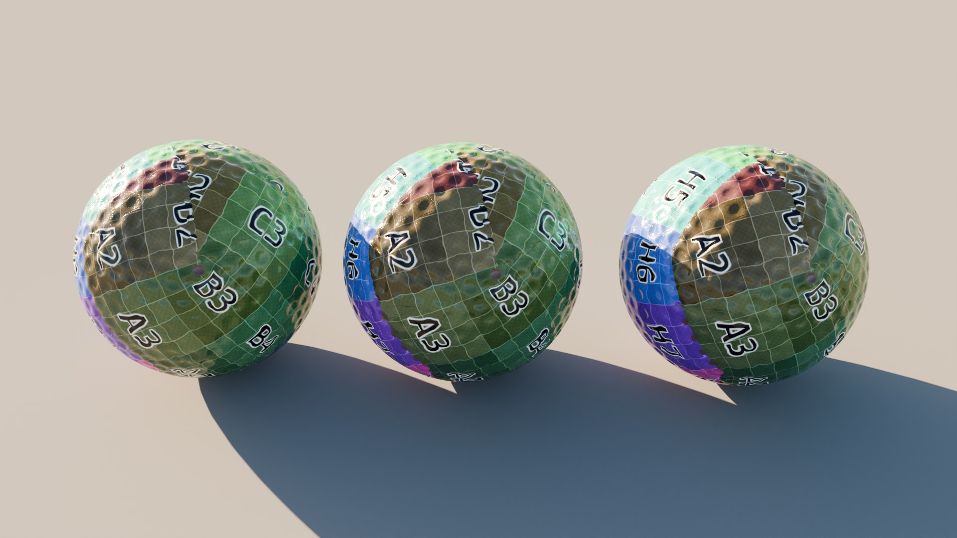 3D Golf Ball v2 with 2K Textures model - TurboSquid 2182774