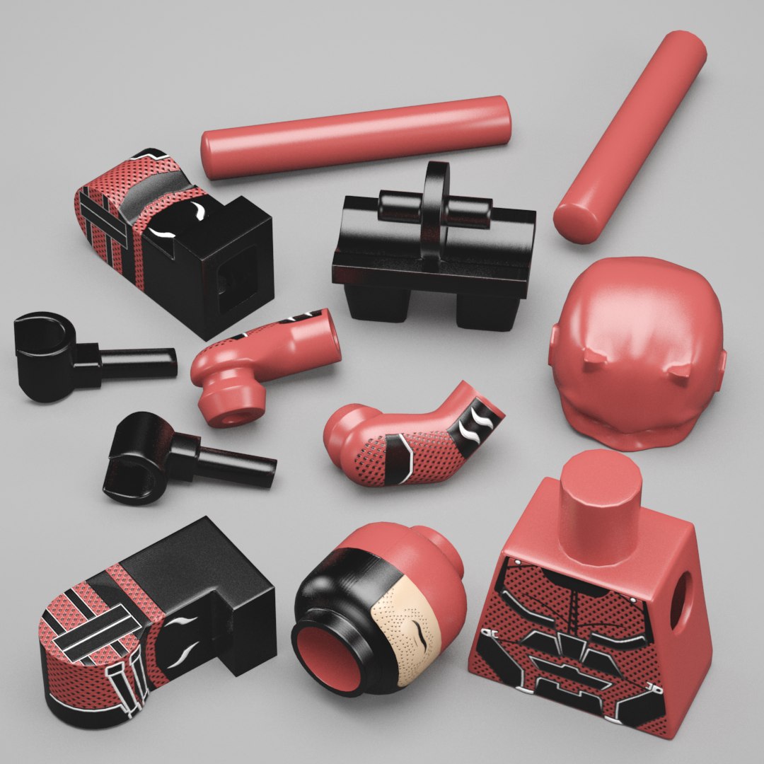 3D model daredevil lego - TurboSquid 1626120