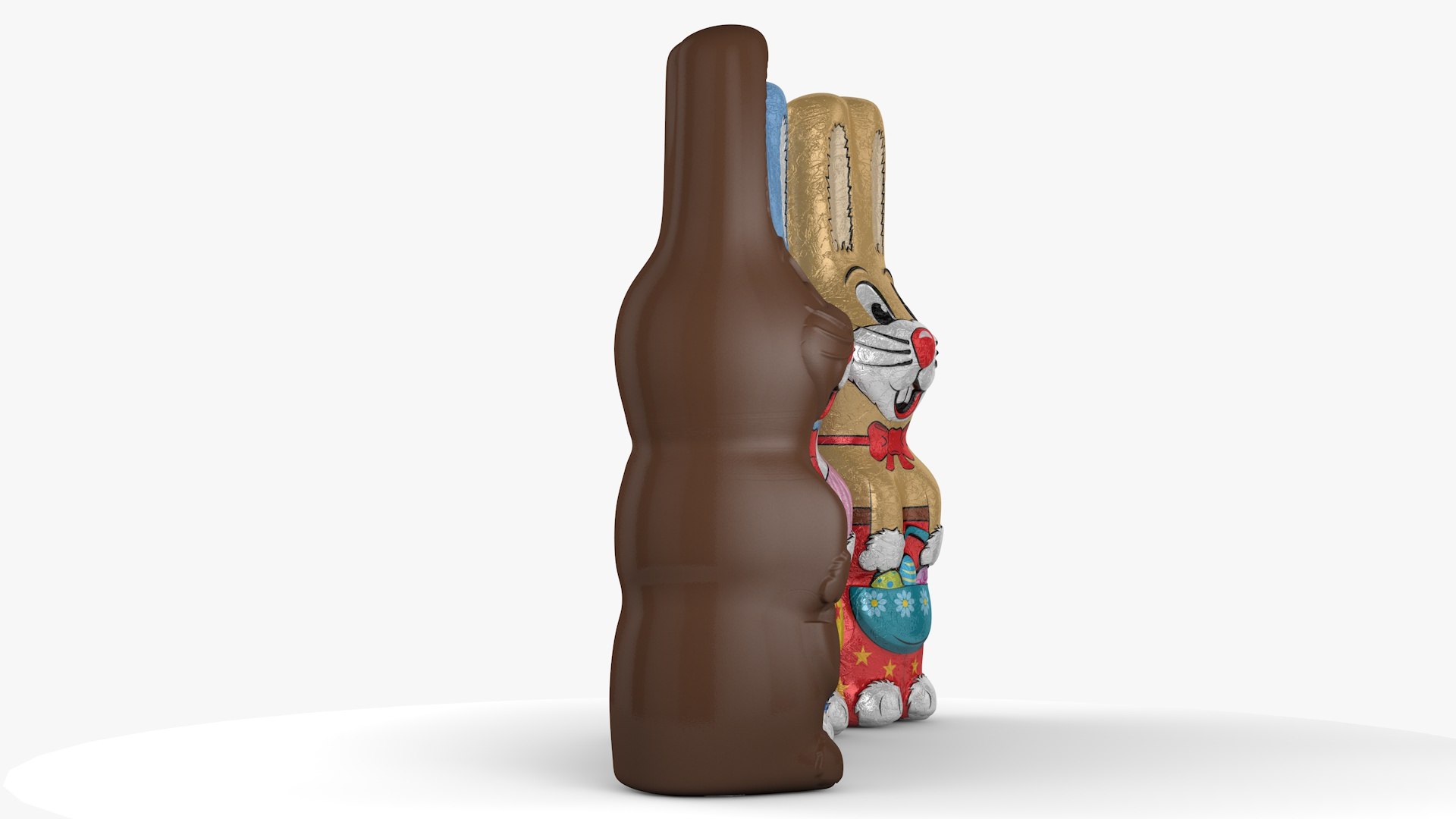 3D Chocolate Foil Easter Bunnies Model - TurboSquid 2001863