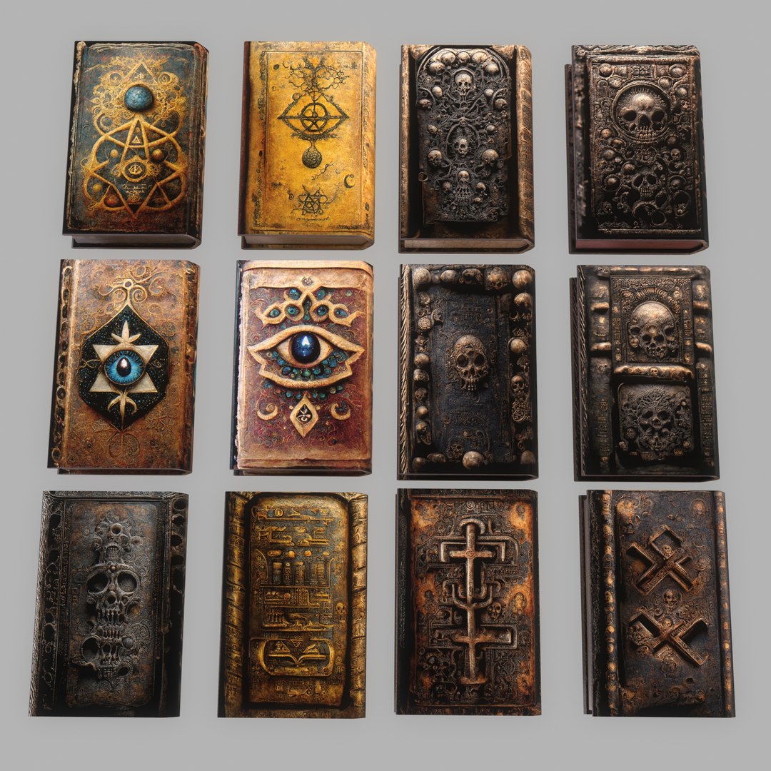 Ancient Magic Books Pack 42 Model - TurboSquid 1950292