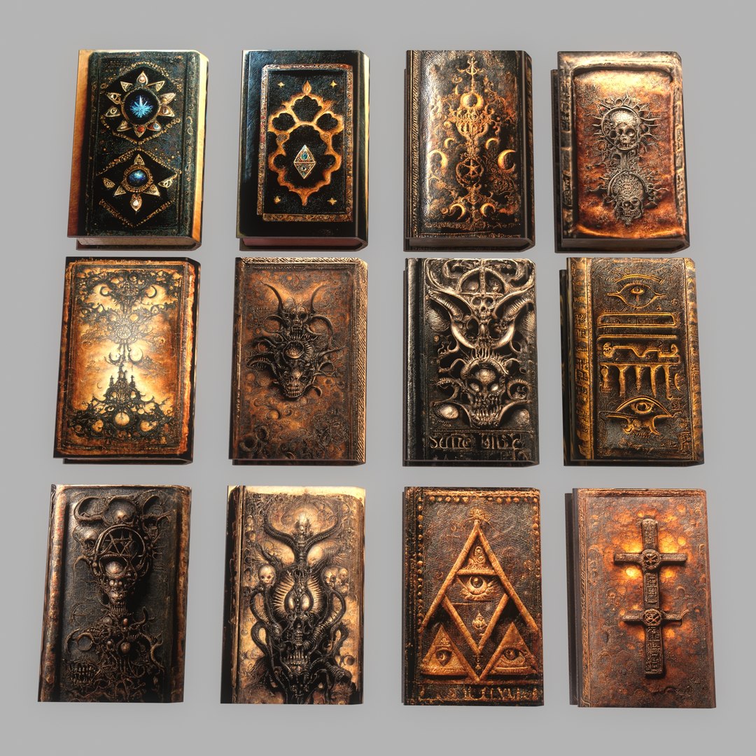 Ancient Magic Books Pack 42 Model - TurboSquid 1950292