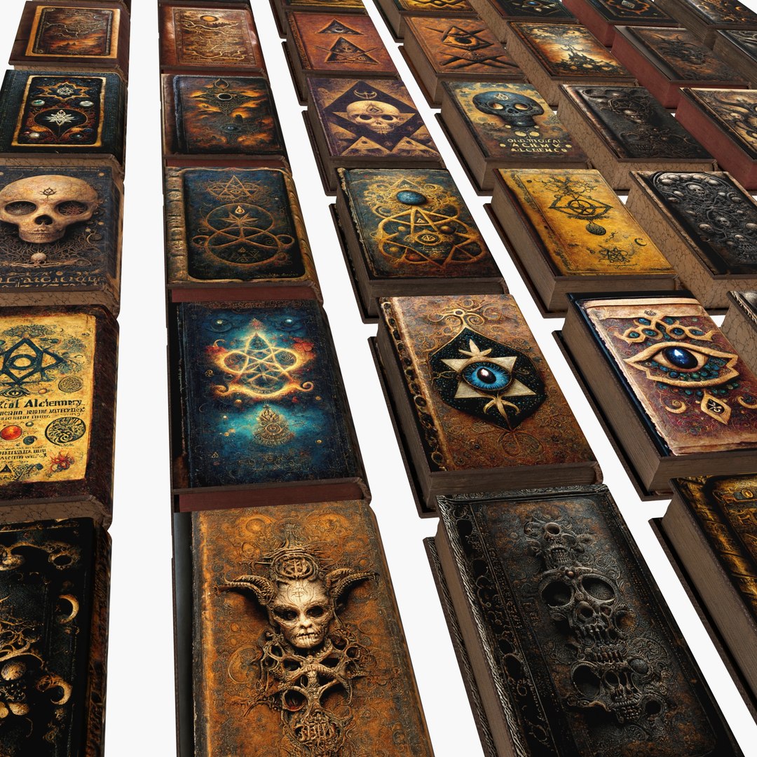 Ancient Magic Books Pack 42 Model - TurboSquid 1950292