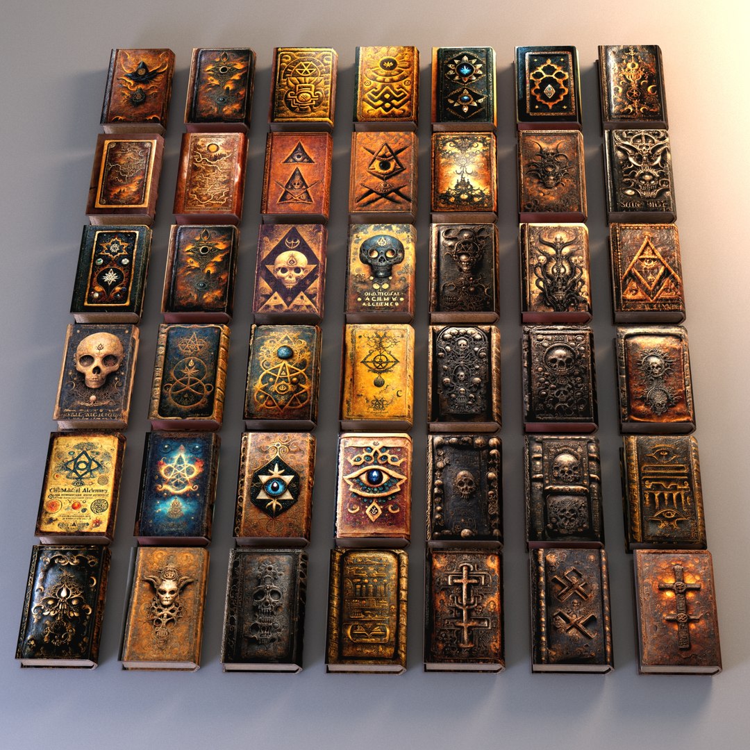 Ancient Magic Books Pack 42 Model - TurboSquid 1950292