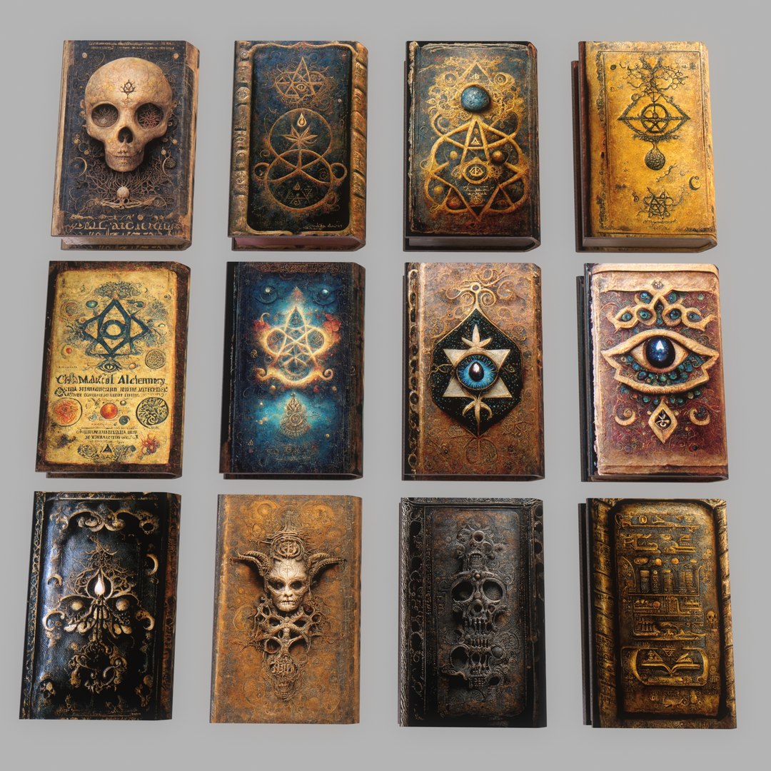 Ancient Magic Books Pack 42 Model - TurboSquid 1950292