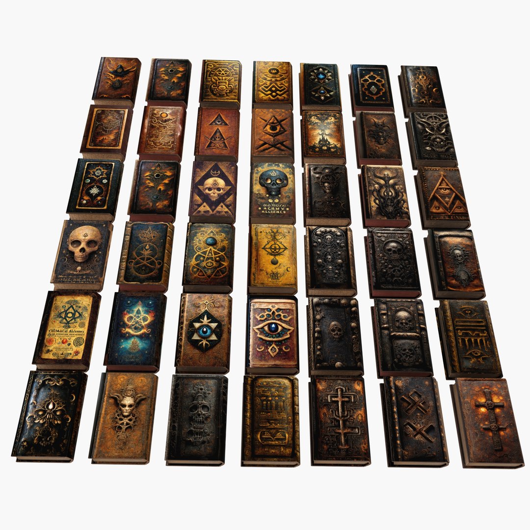 Ancient Magic Books Pack 42 Model - TurboSquid 1950292