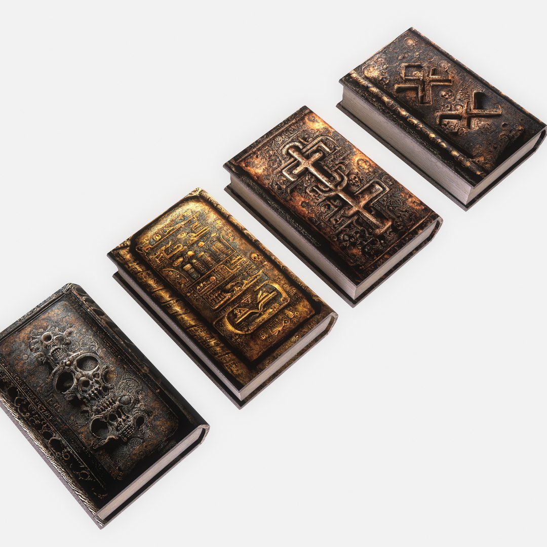 Ancient Magic Books Pack 42 Model - TurboSquid 1950292