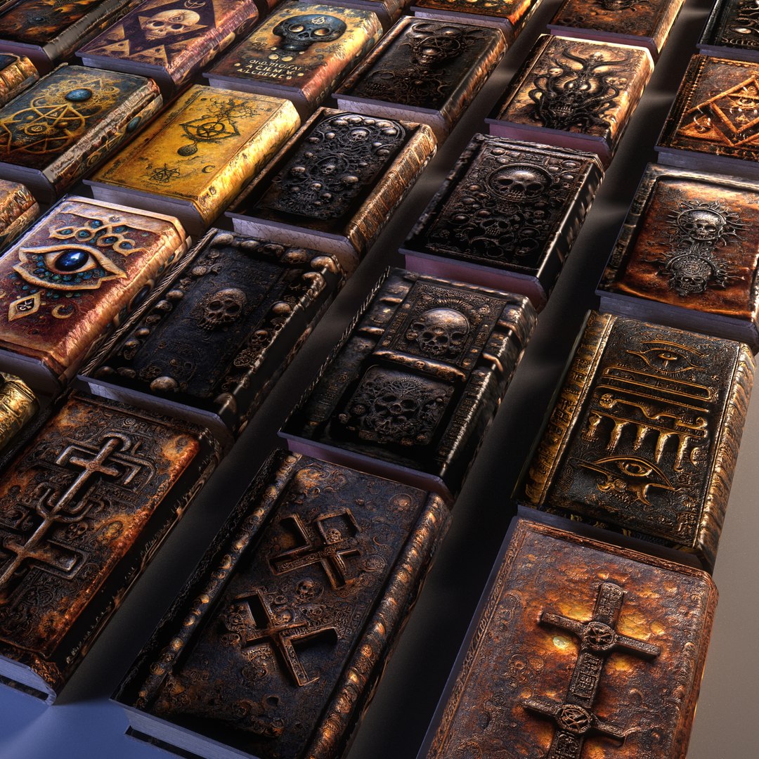 Ancient Magic Books Pack 42 Model - TurboSquid 1950292