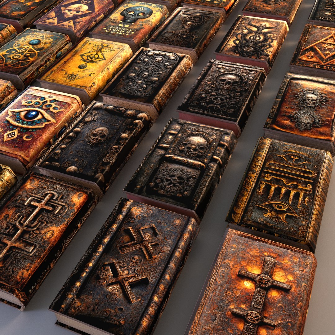 Ancient Magic Books Pack 42 Model - TurboSquid 1950292