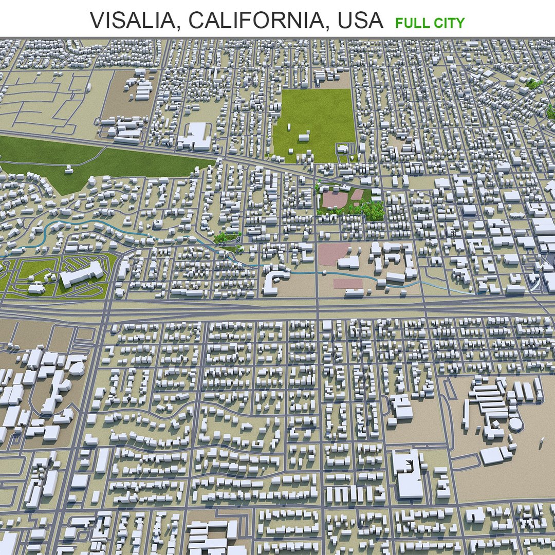 Visalia California USA 3D - TurboSquid 1720934