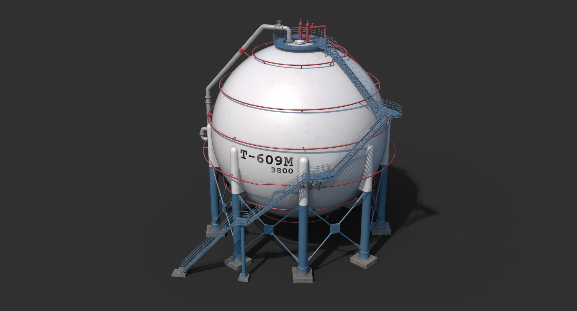 Spherical Tank Clear 3D Model - TurboSquid 1371497