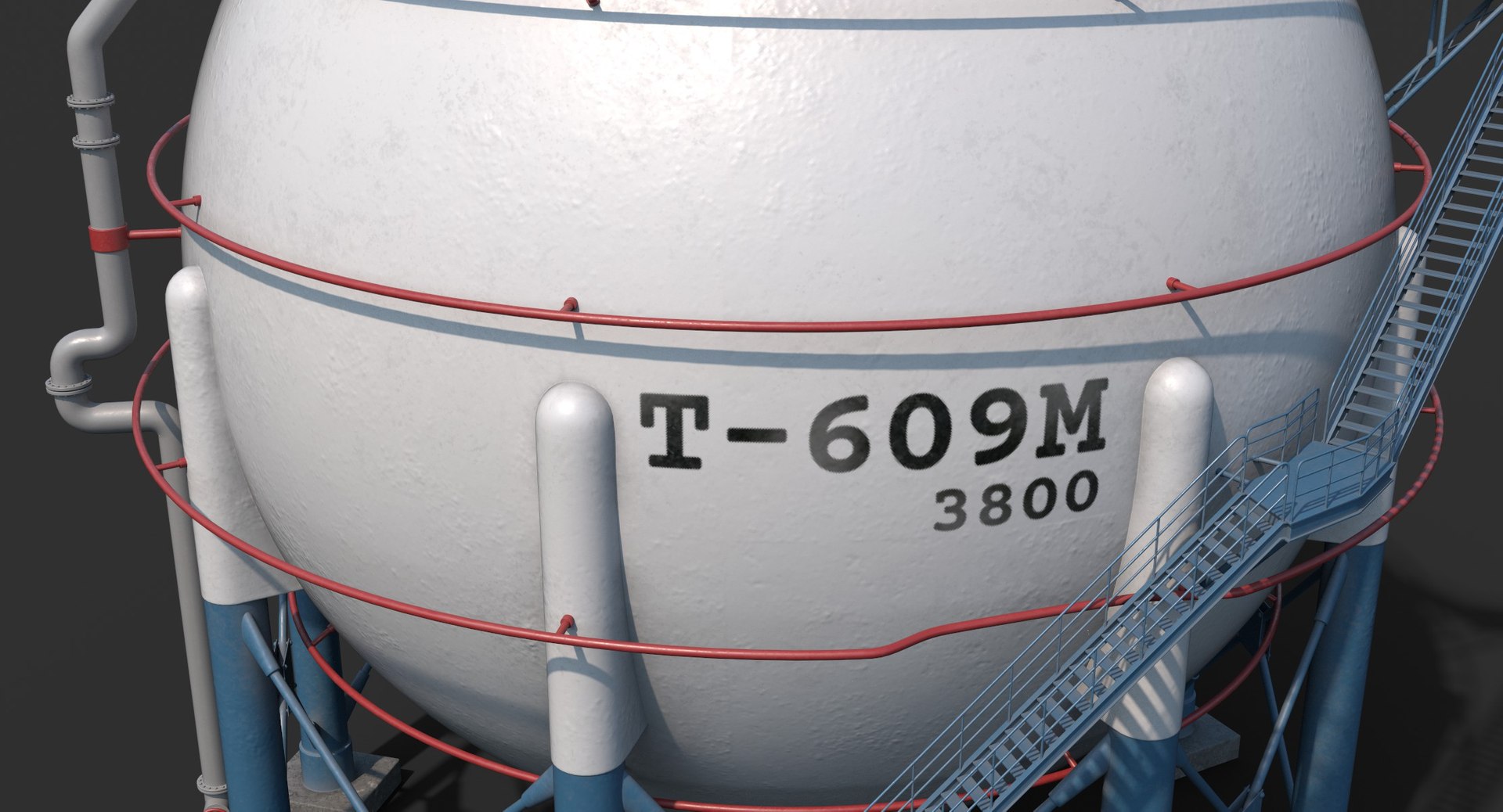 Spherical Tank Clear 3D Model - TurboSquid 1371497
