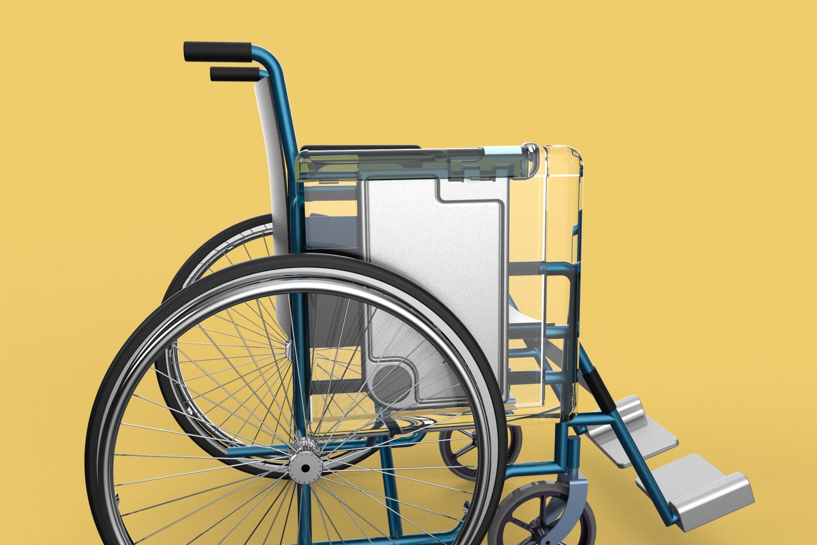 3D WHEELCHAIR SEAT LAP TRAY TABLE CUP HOLDER FOLDING RETRACTABLE ...