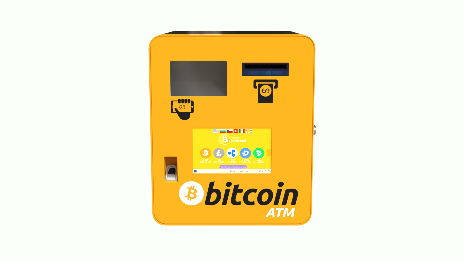 modelo 3d BTC Bitcoin ATM PBR - TurboSquid 1948037