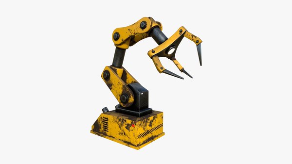 Robotic Hand A03 Yellow - Machinery Industrial Design 3D 모델 ...