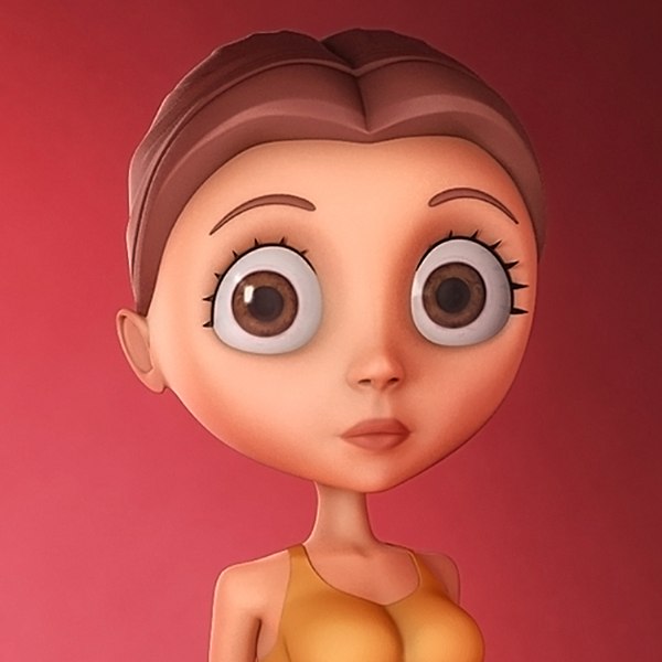 character cartoons girl monic