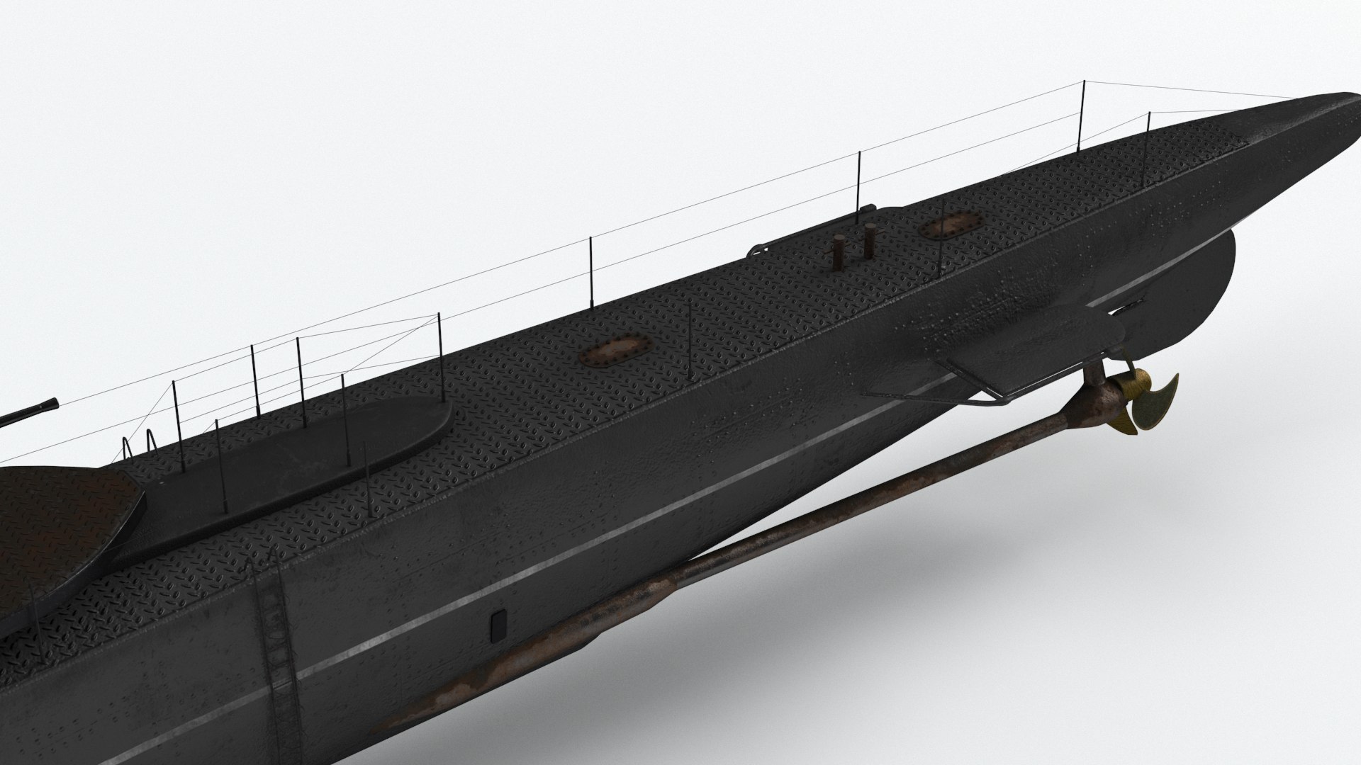 HMS M1 M-Class Submarine Dynamic Simulation 3D model - TurboSquid 2005834