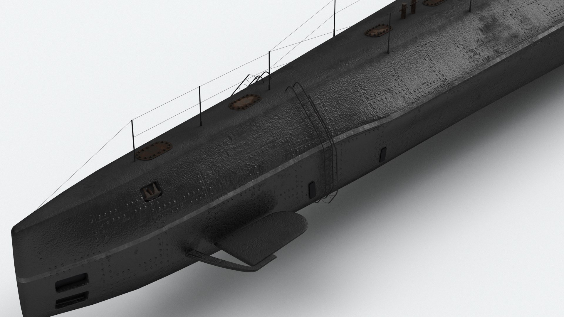 HMS M1 M-Class Submarine Dynamic Simulation 3D model - TurboSquid 2005834