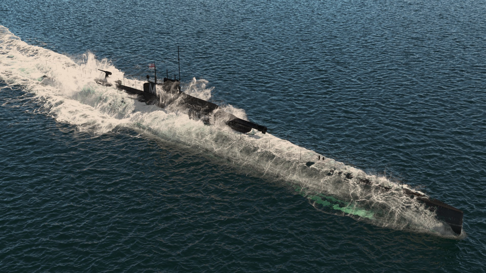 HMS M1 M-Class Submarine Dynamic Simulation 3D Model - TurboSquid 2005834
