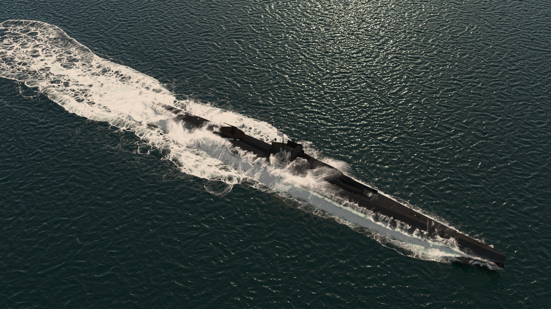 HMS M1 M-Class Submarine Dynamic Simulation 3D Model - TurboSquid 2005834