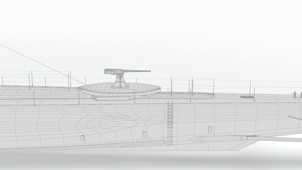 modelo 3d Simulación dinámica del submarino HMS M1 Clase M - TurboSquid ...