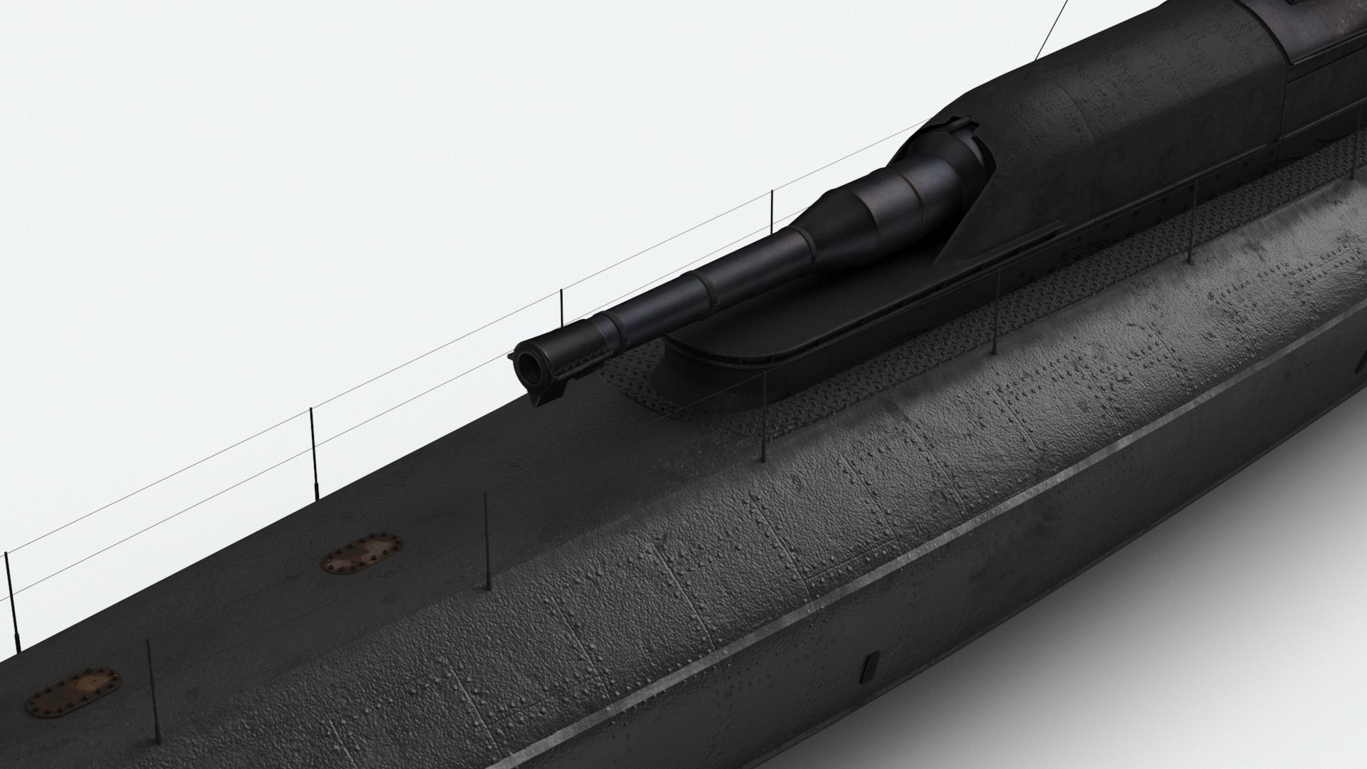 HMS M1 M-Class Submarine Dynamic Simulation 3D model - TurboSquid 2005834