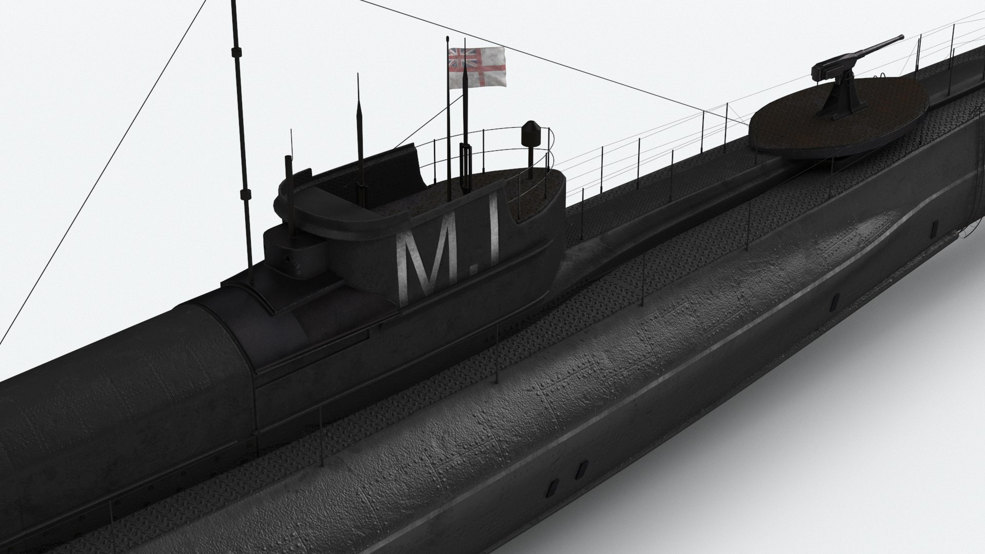 HMS M1 M-Class Submarine Dynamic Simulation 3D model - TurboSquid 2005834