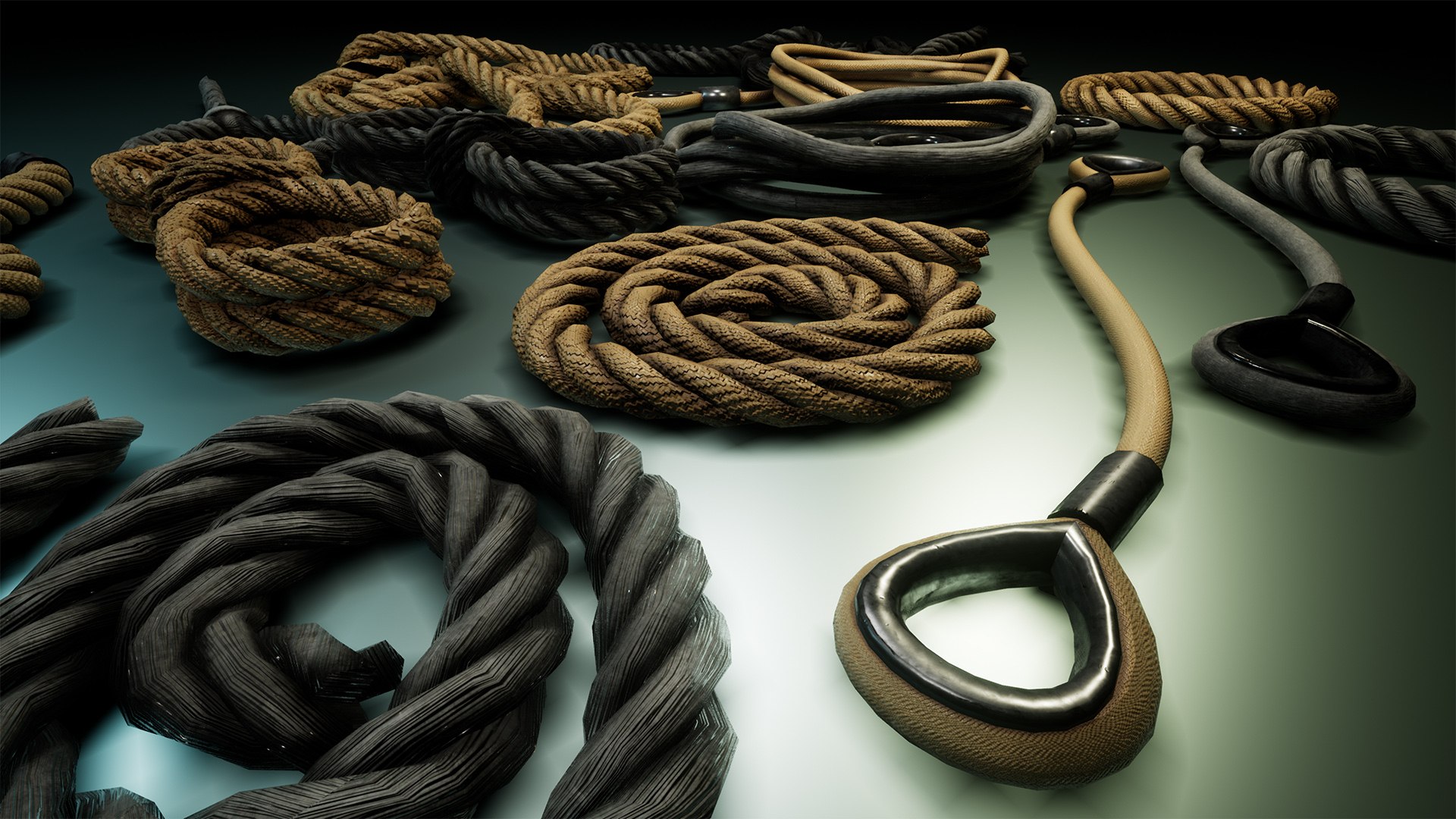 3D model Ropes Wires 20 Variations - TurboSquid 2106241